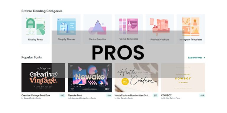 Creative Market Review: Pricing, Features, Pros And Cons